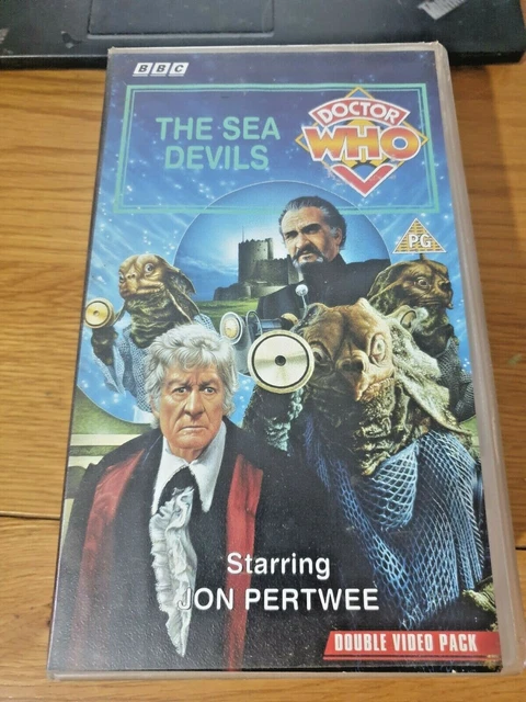 DOCTOR WHO - The Sea Devils - (VHS, 1995, 2-Tape Set, Double Pack) Jon Pertwee £12.99 - PicClick UK
