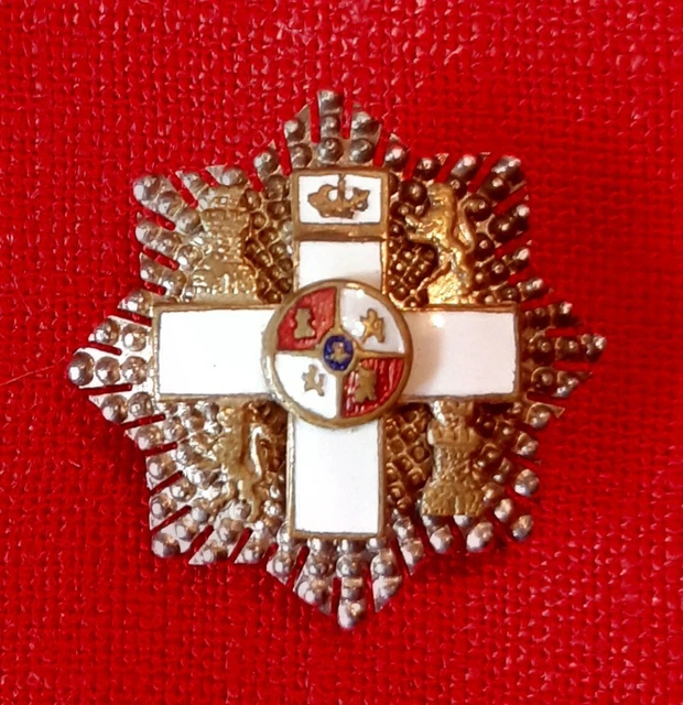 ORDINE AL MERITO militare Spagna placca di gran croce riduzione argento ...