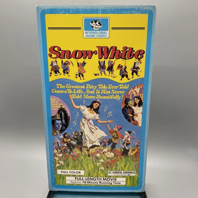 SNOW WHITE-VHS-1987-INTERGLOBAL HOME Video-Classic fairy tale £8.86 ...