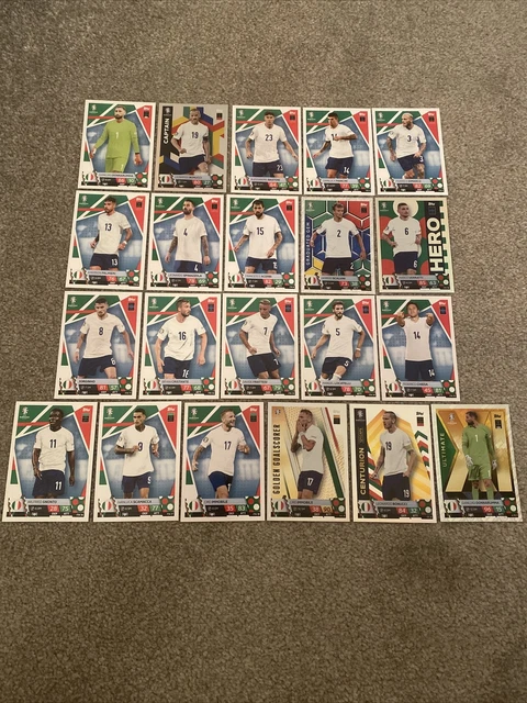 MATCH ATTAX EURO 2024 Italy Complete Team Set of All 21 Cards With 3 ...