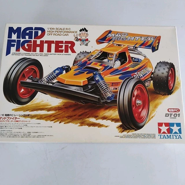 TAMIYA MAD FIGHTER DT-01 1/10 RC Car Kit Missing Parts Mad Bull Body ...