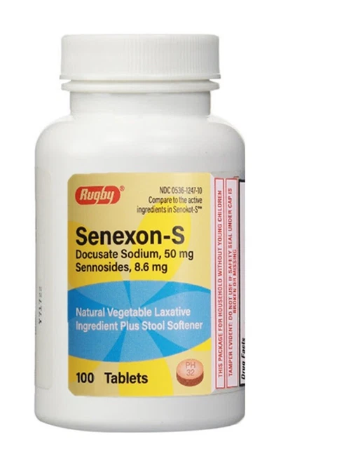 SENEXON-S, DOCUSATE SODIUM 50 Mg 100 Comprimés EUR 8,78 - PicClick FR