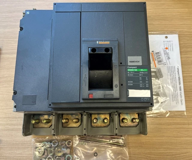 SCHNEIDER 33423 800AMP 4-Poliges Panelboard Mccb Compact Ns800Na Merlin ...