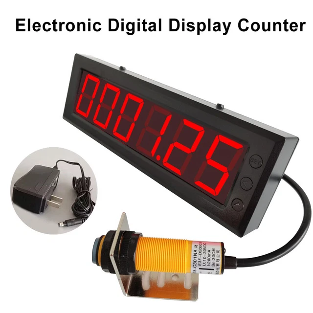 DIGITAL DISPLAY AUTOMATIC Infrared Induction Counter Counting Conveyor ...