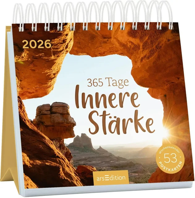 POSTKARTENKALENDER 365 TAGE Innere Stärke 2026 Kalender ...