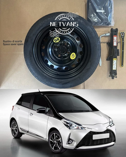 ERSATZRAD NOTRAD 15& fùr TOYOTA YARIS 4-Loch Wagenheber Schlüssel und ...