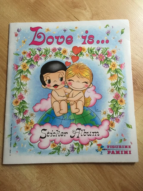 VERY RARE 1970 Panini Sticker Album Love Is.... 49 Of 180 Stickers £30. ...
