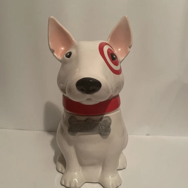 TARGET BULLSEYE DOG Cookie Jar~ Mint! Employee Exclusive He Needs A ...