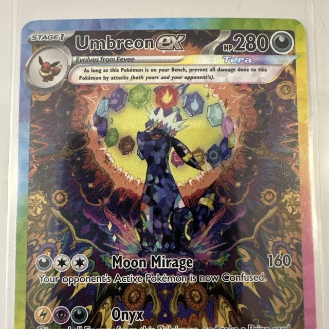UMBREON EX POKEMON Prismatic Evolutions 161/131 SIR MINT £873.72 ...