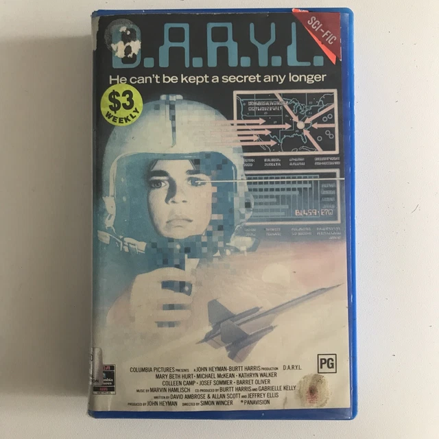 D.A.R.Y.L. [VHS] RCA Columbia Hoyts Big Box Ex-Rental Video Tape DARYL ...
