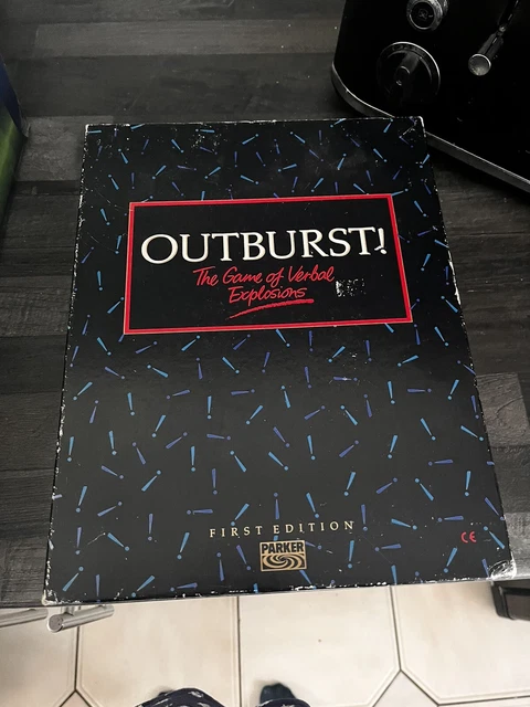VINTAGE OUTBURST FIRST Edition Board Game By Parker 1992 Checked ...
