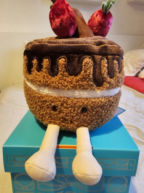 BNWT HARRODS EXCLUSIVE Jellycat Glacy Chocolate Cake £89.10 - PicClick UK