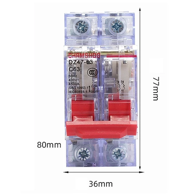 PROVIDE SHORT CIRCUIT Circuit Breaker DC 2P AC440 6/10/16/20/25/32/40 ...
