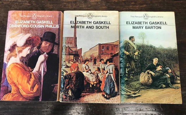 3 ELIZABETH GASKELL Penguin Classics:North South/Cranford/Philips/Mary ...