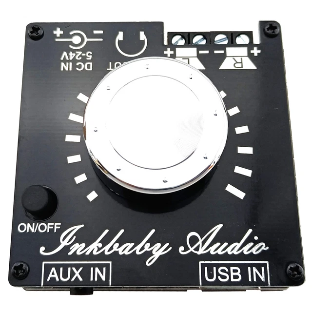 DIGITAL AUDIO AMPLIFIER Bluetooth Receiver USB AUX Input 30W Stereo 2CH ...