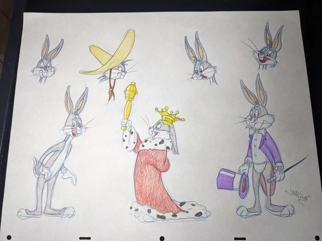 LOONEY TUNES ANIMATION Cel art Chuck Jones Cartoons VIRGIL ROSS MODEL ...