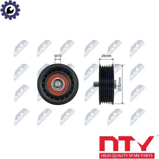 TENSIONER PULLEY VRIBBED Belt Rnk-Au-061 For Vw Passat/B7/B6/Cc Eos ...