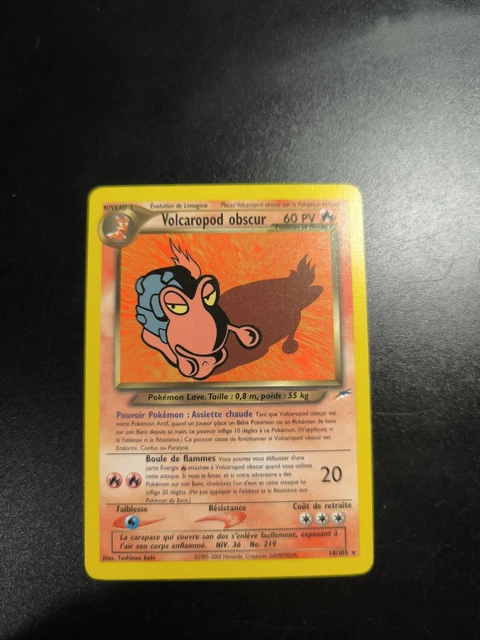 CARTE POKÉMON VOLCAROPOD OBSCUR 18/105 ÉDITION 1 Rare NEO DESTINY Wizards FR EUR 13,00 - PicClick FR
