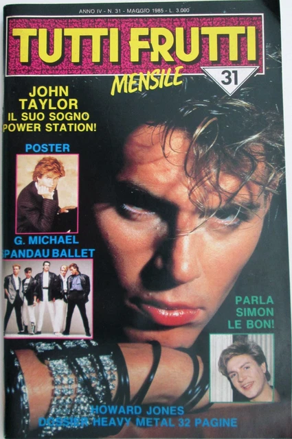 TUTTI FRUTTI 31 1985 Power Station Simon Le Bon Fee Waybill Bryan Adams ...