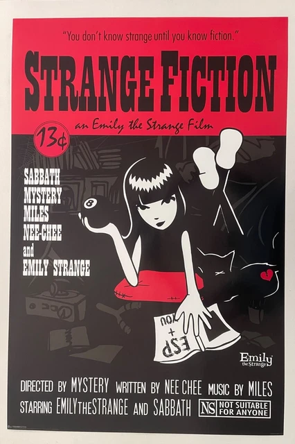 EMILY THE STRANGE, 'Strange Fiction', Poster Autentico 2008 EUR 60,35 ...