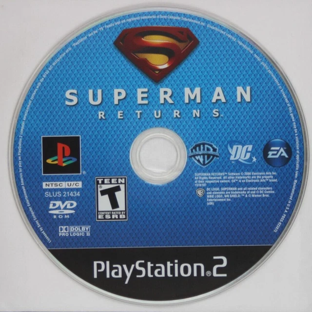 SUPERMAN RETURNS: THE Video Game PS2 Resurfaced Disc Only £9.70 ...