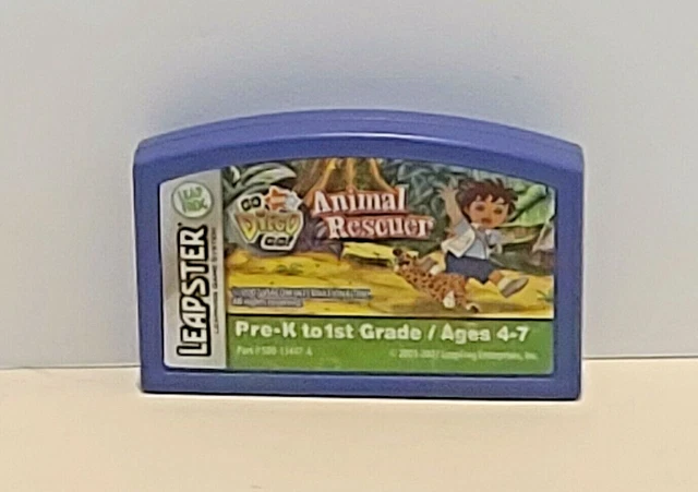 LEAPFROG NICK JR Go Diego Go Animal Rescuer Leapster Video Learning ...