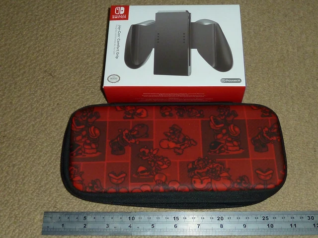 NINTENDO SWITCH OFFICIAL Joycon Comfort Grip Adapter New Red Mario ...