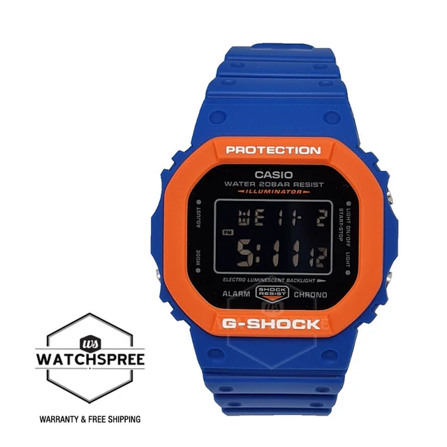 CASIO G-SHOCK DW-5600 Lineup Popular Spirited Blue Resin Watch DW5610SC ...