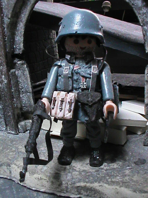 PLAYMOBIL CUSTOM SOUS-OFFICIER Wehrmacht (France-1941) Ref-0704 Bis EUR ...
