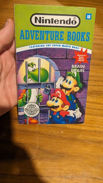 VINTAGE NINTENDO ADVENTURE Book Super Mario Bros brain drain Choose ...