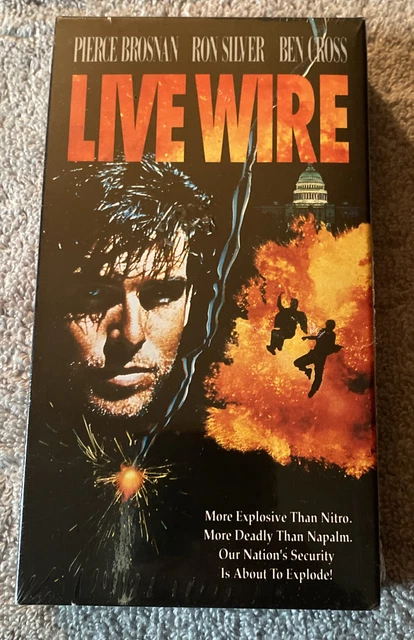 LIVE WIRE VHS Action Pierce Brosnan Ron Silver New Line New Sealed Free ...