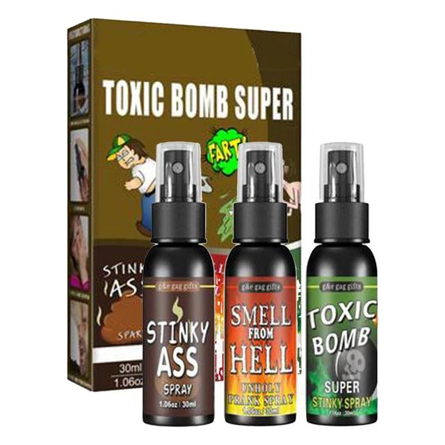 LIQUID FART SPRAY Stink Bomb Smelly Stinky Ass Toxic Bomb Crap Gag ...