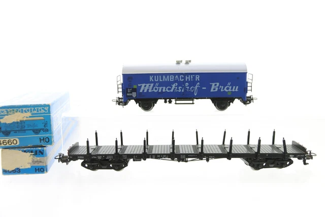 H0 MÄRKLIN 4663 4660 Flachwagen Bierw. Möchshof Güterwagen AC Konvolut +OVP/M165 EUR 11,06 ...