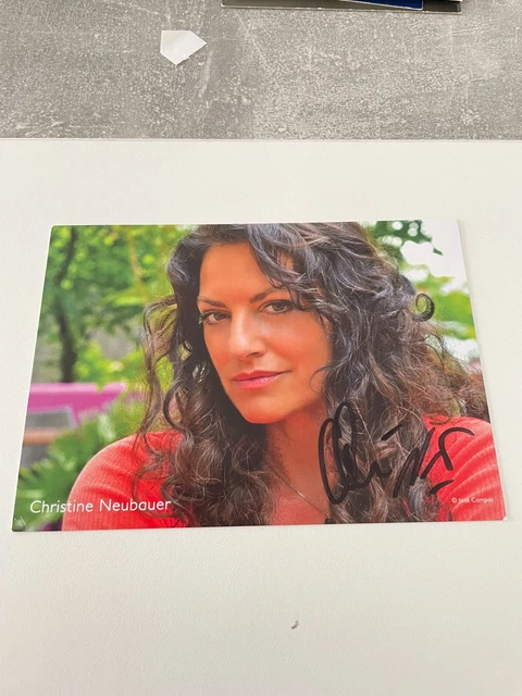 AUTOGRAMMKARTE, CHRISTINE NEUBAUER, Schauspielerin, Original handsigniert sexy EUR 1,00 ...
