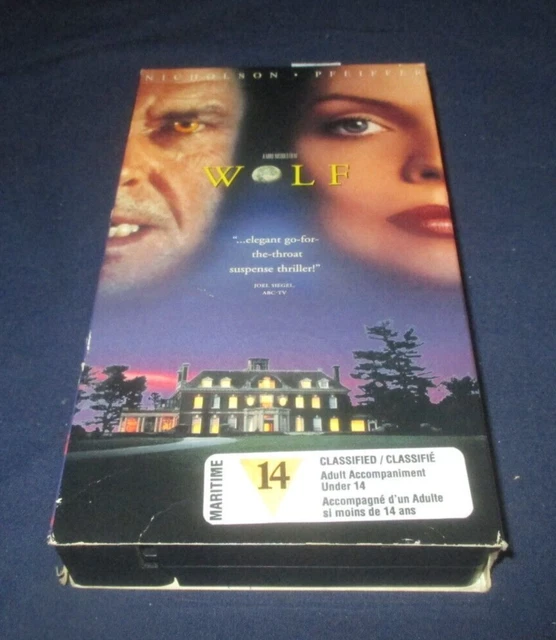 WOLF (VHS, 1994) Jack Nicholson Michelle Pfeiffer Horror Movie $19.99 - PicClick CA