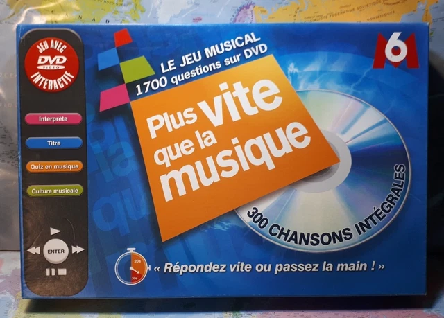 JEU DE SOCIÉTÉ "Plus vite que la Musique" Quizz Musique/300 chanson ...
