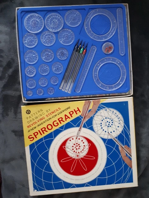VINTAGE SPIROGRAPH SET 1960's Denys Fisher-complete set of reels ...