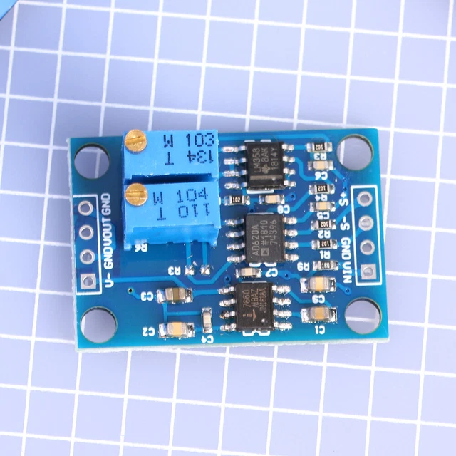 3-12V DC HIGH Precision AD620 uV mV Small Signal Instrumentation ...