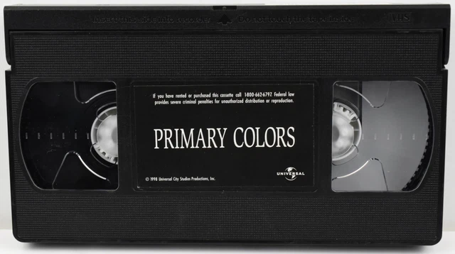 PRIMARY COLORS 1998 FYC Screener VHS John Travolta Adrian Lester Emma ...