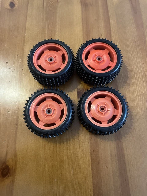 TAMIYA TOP FORCE Evolution/Terra Conqueror Wheels & Spire Spike Tyres £ ...