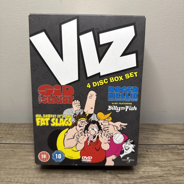 VIZ BOXSET (DVD, 4-Disc Box Set) Roger Mellie Billy The Fish - WELL ...