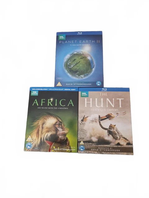 DAVID ATTENBOROUGH BLU-RAY Collection: Planet Earth II, Africa & The ...