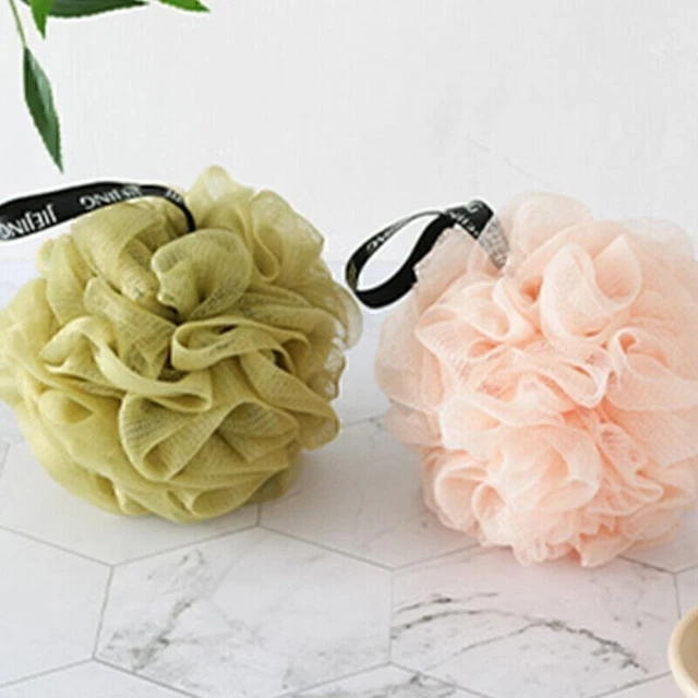 SOFT BATH BALL Shower Sponge Puff Loofahs Exfoliating Sponge Ball ...