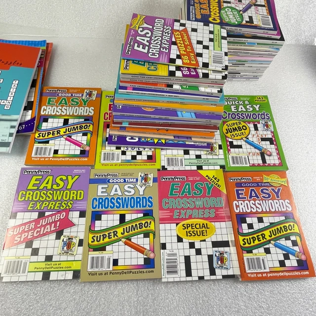 42 CROSSWORDS MAGAZINES Dell Penny Press Kappa unused clean no ...