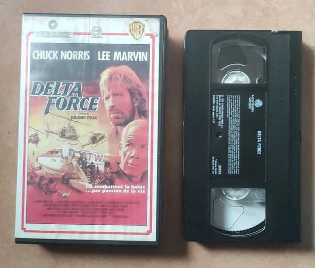 #261 K7 VHS Video Cassette Chuck Norris Lee Marvin Delta Force Warner ...