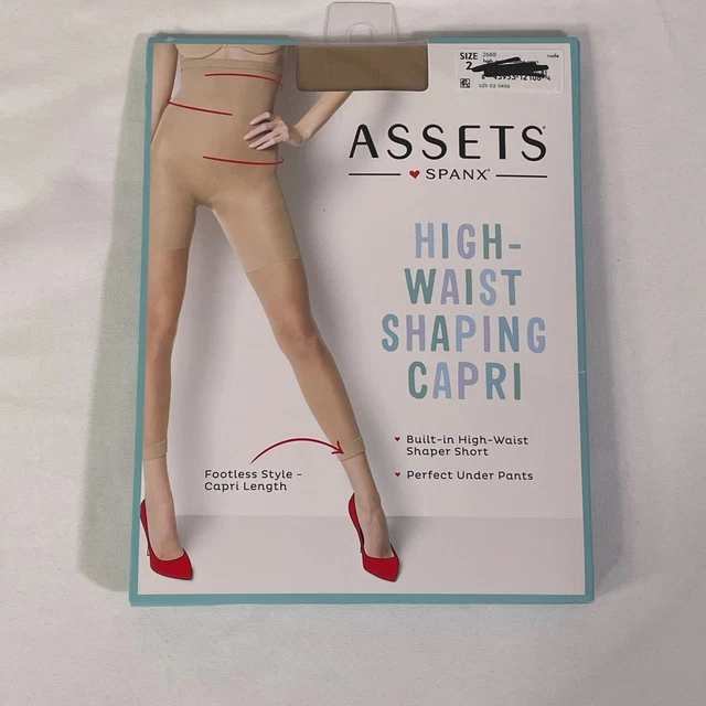 ASSETS BY SPANX High Waist Shaping Capri Women's 2 Shapewear 5'1"-5'9 ...