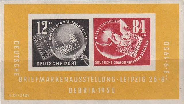 DDR NR. BLOCK 7** Deutsche Briefmarkenausstellung DEBRIA in Leipzig EUR 49,50 - PicClick DE