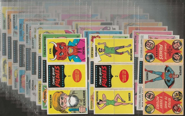 A&BC-FULL SET- COMIC Book Foldees (X43 Cards) All Scanned £129.99 ...