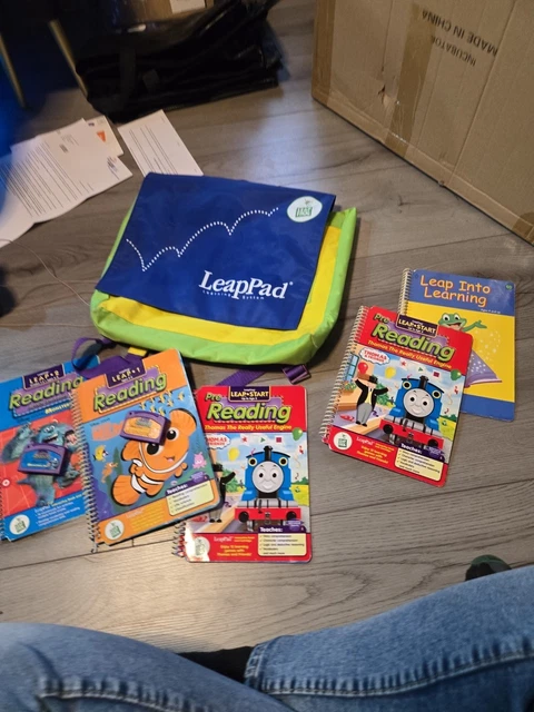 LEAP FROG LEAP Pad Learning System books with bag £14.99 - PicClick UK