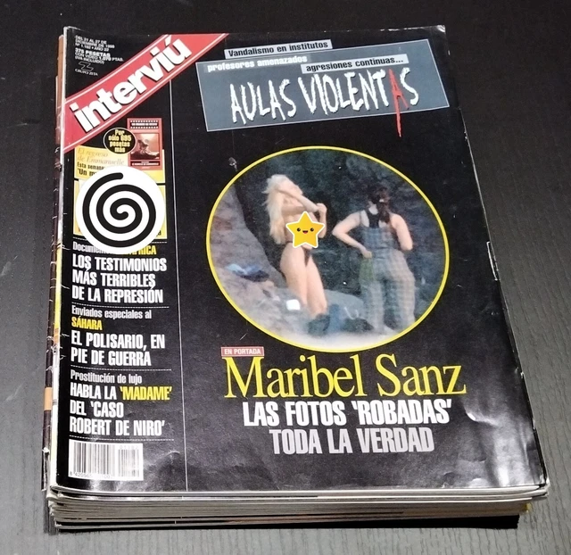 MAGAZINE INTERVIÚ, NO1182, décembre 1998, Maribel Sanz, les photos ...
